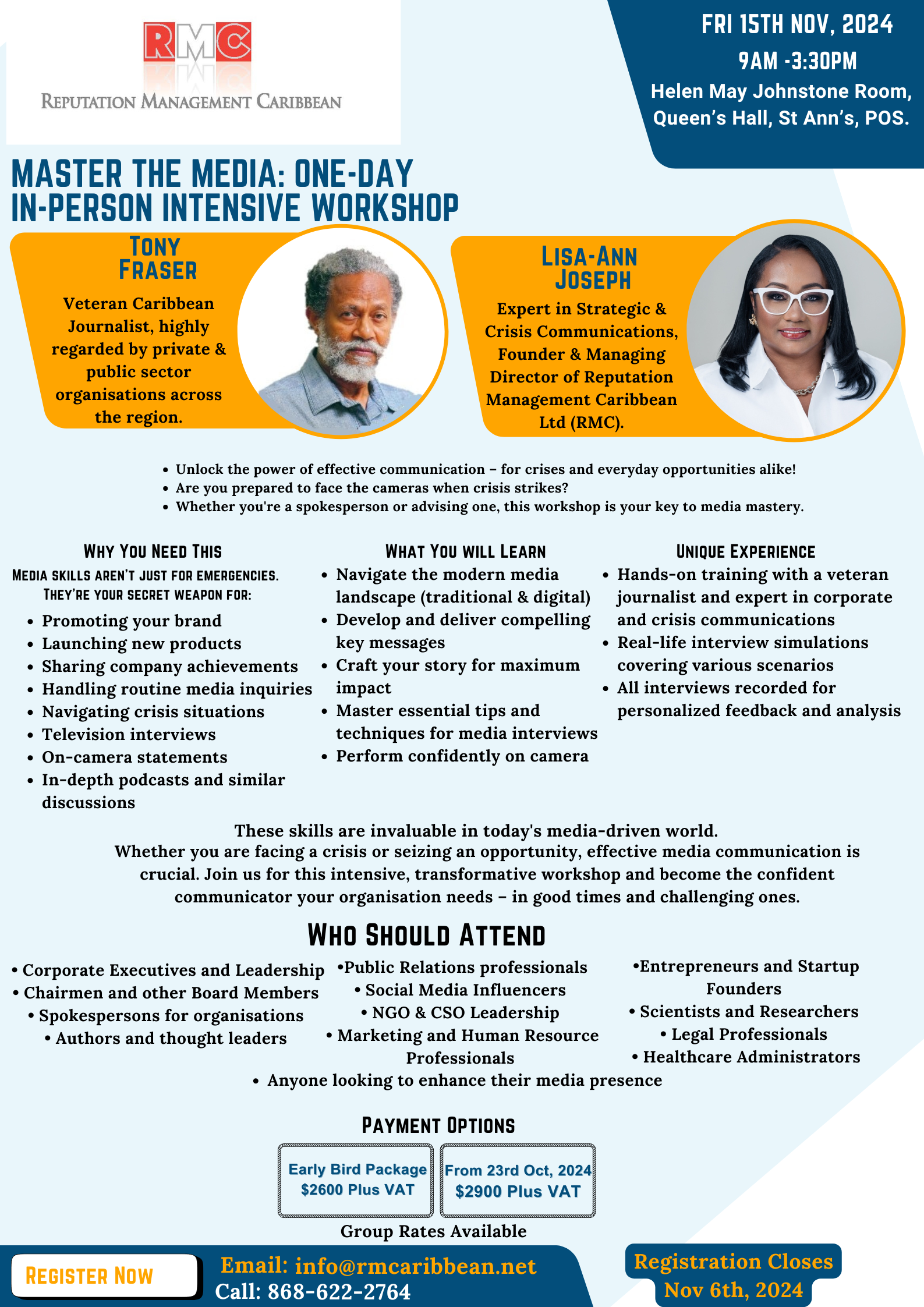 Master the Media: One-Day In-Person Intensive Workshop. – Reputation ...
